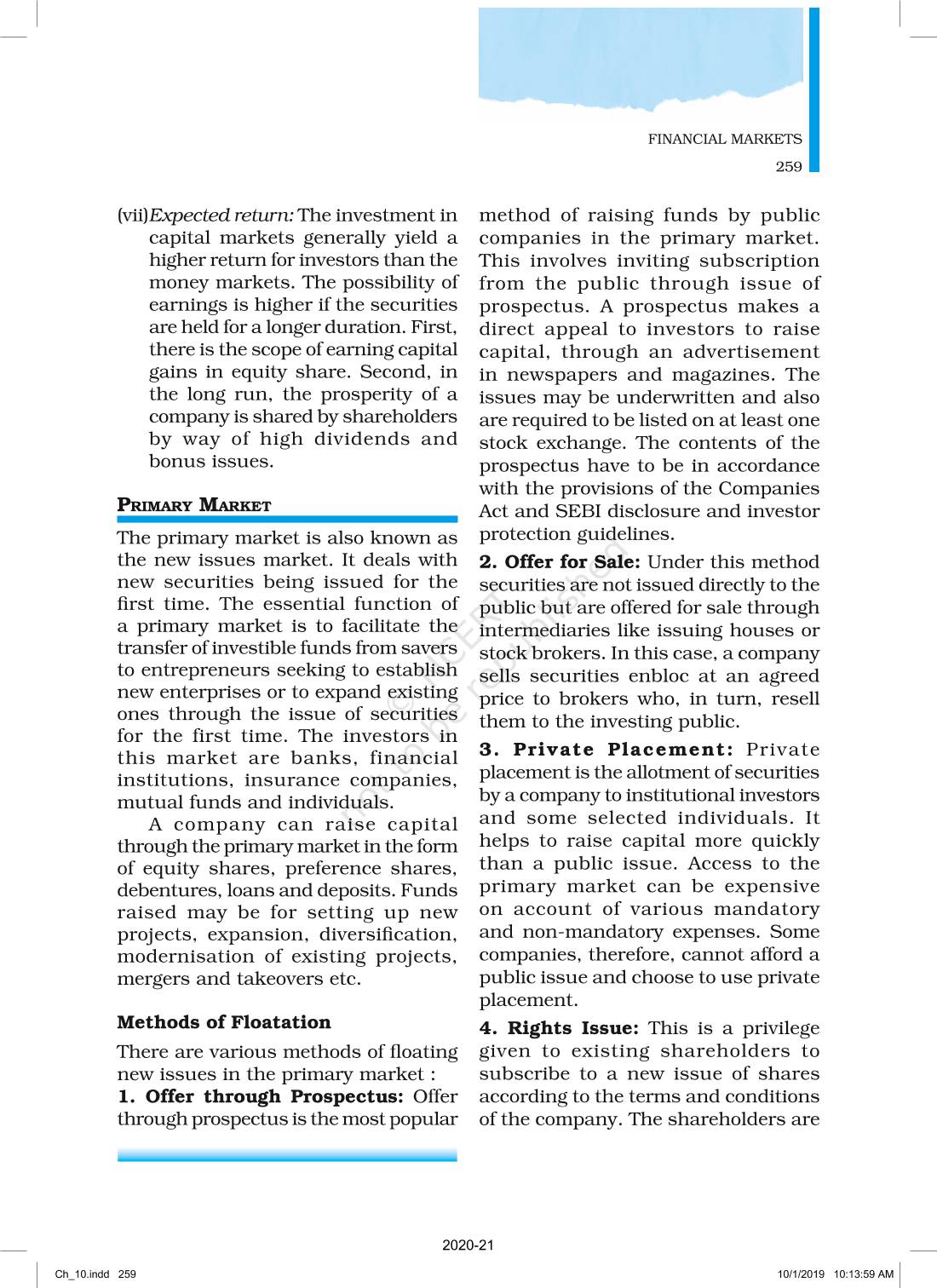 Financial Markets Ncert Book Of Class 12 Business Studies Part Ii